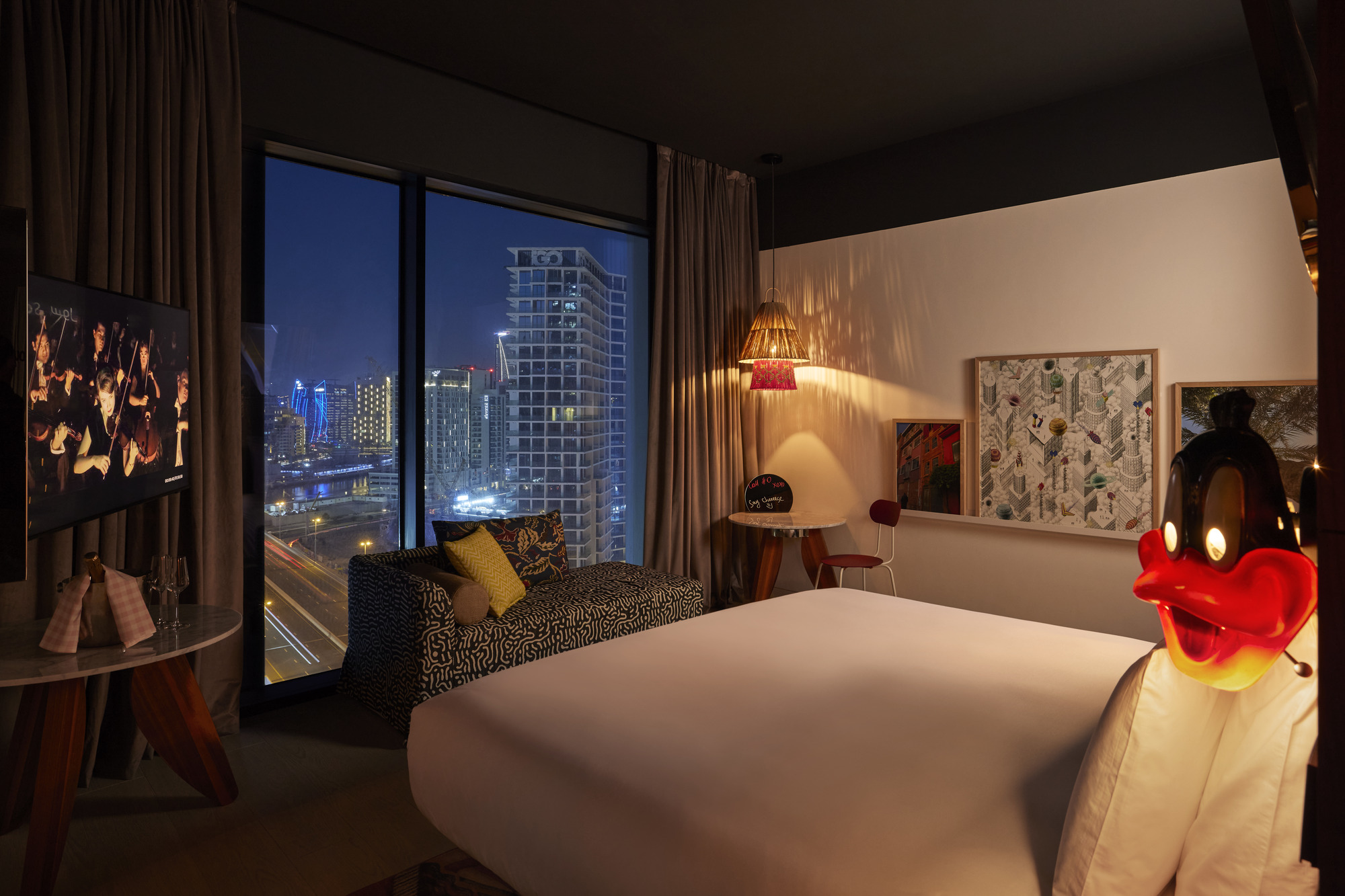 Cozy design bedroom in Dubai | Mama Shelter