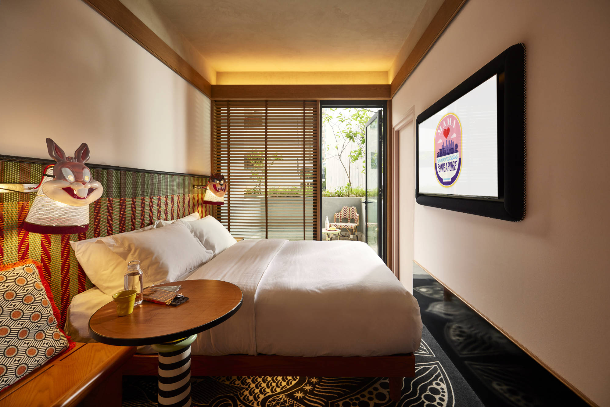 Cozy design bedroom in Singapore | Mama Shelter